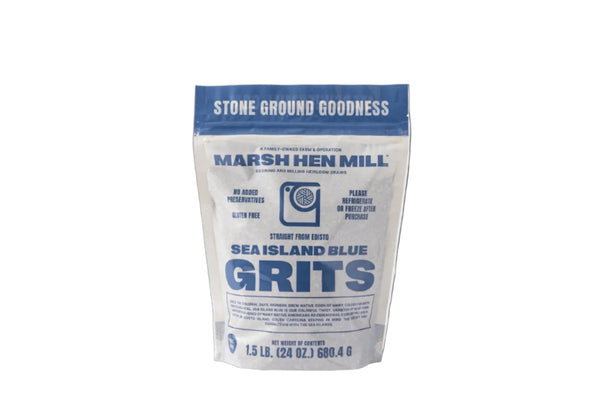 Marsh Hen Mill Sea Island Blue Grits, 24oz - Certified Organic by Clem ...