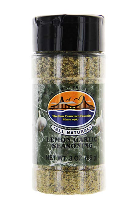 Carl's Gourmet All Natural Lemon Garlic Seasoning and Meat Rub - 3 oz ...